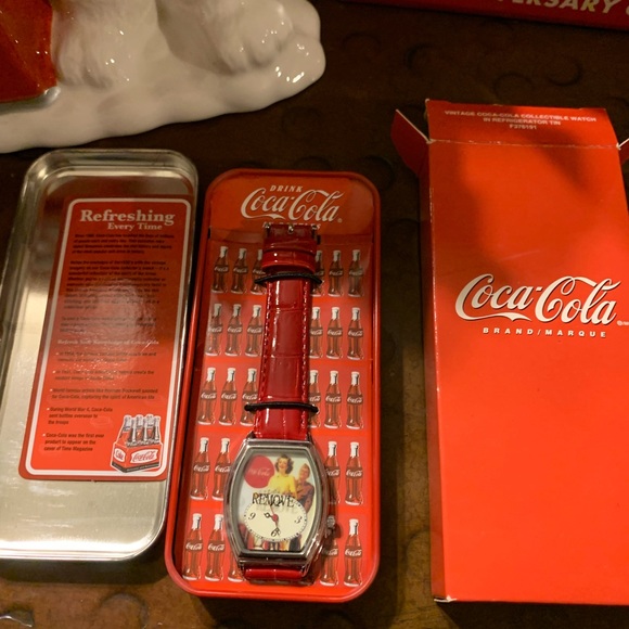 Coca Cola | Wearables | Vintage Cocacola Collectible Wristwatch In Red ...